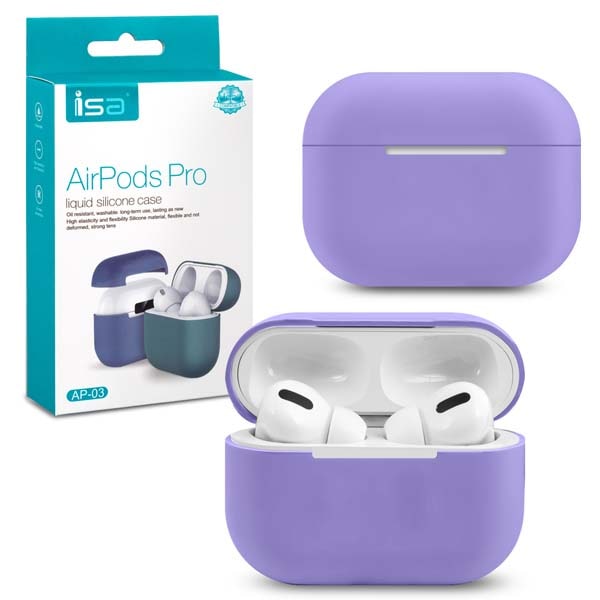 Чехол ISA Airpods Pro Silicon Case  Purple