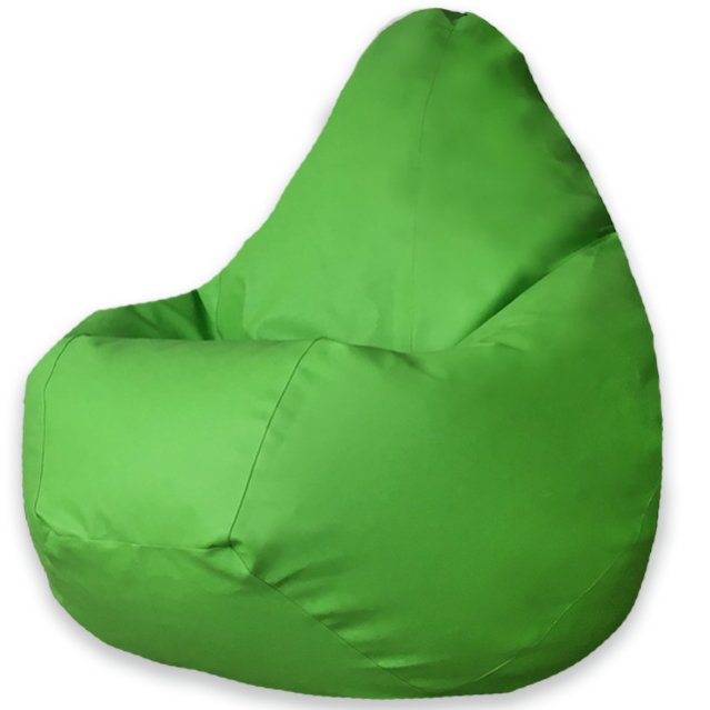 Кресло Мешок Груша Зеленая ЭкоКожа XL, Классический