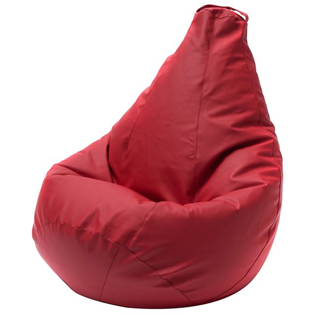 Кресло Мешок Груша Красная ЭкоКожа XL, Классический