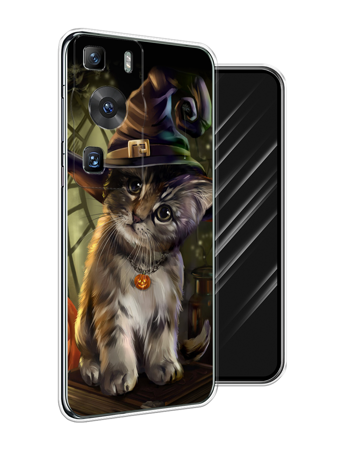 Чехол Awog на Huawei P60/P60 Pro "Кот на Хэллоуин"