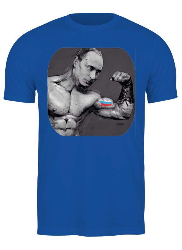 Футболка мужская Printio Putin синяя M