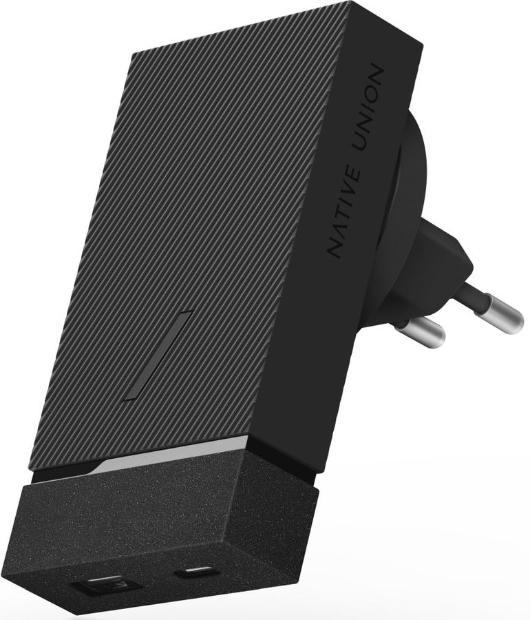 Сетевое зарядное устройство Native Union Smart USB+USB-C 20W (серый)