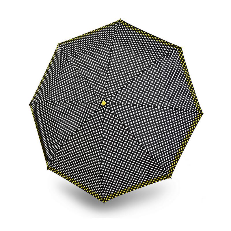 Зонт складной женский автоматический Knirps E.200 ping pong yellow