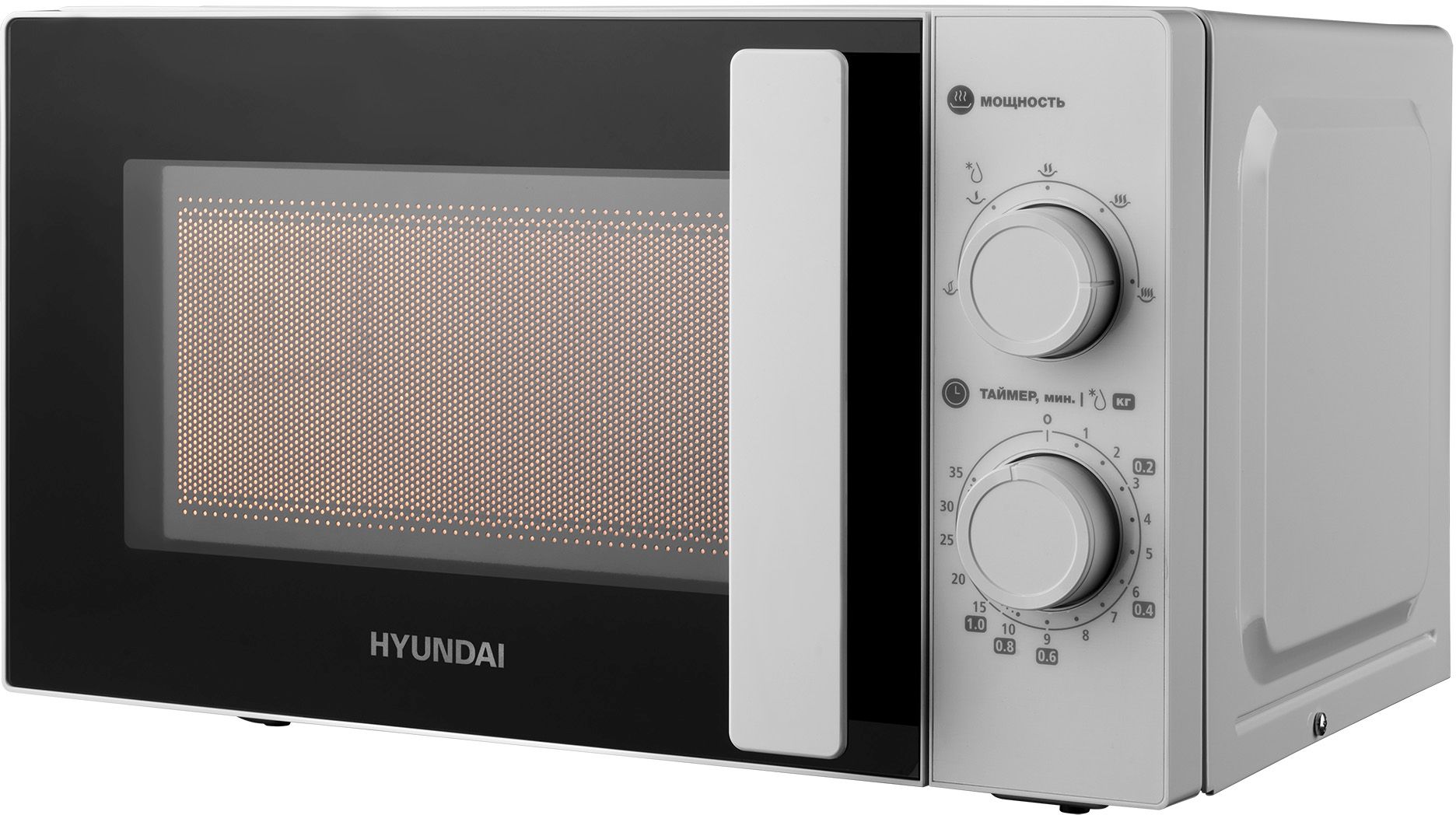 Микроволновая печь соло HYUNDAI HYM-M2092 серебристый