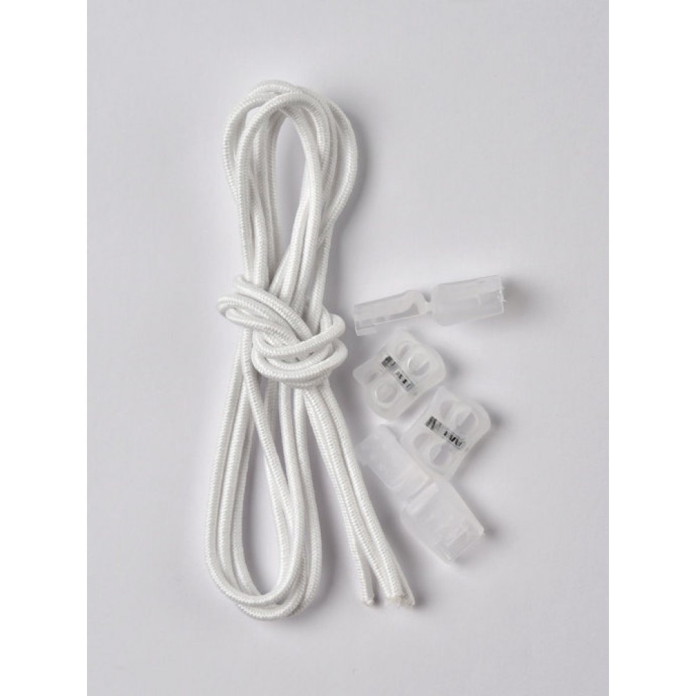 Регулируемые эластичные шнурки Tarrago TL43 белые 100 см