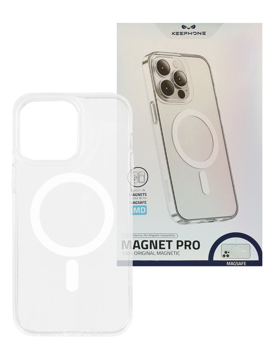 Чехол с MagSafe для iPhone 14 Pro Прозрачный
