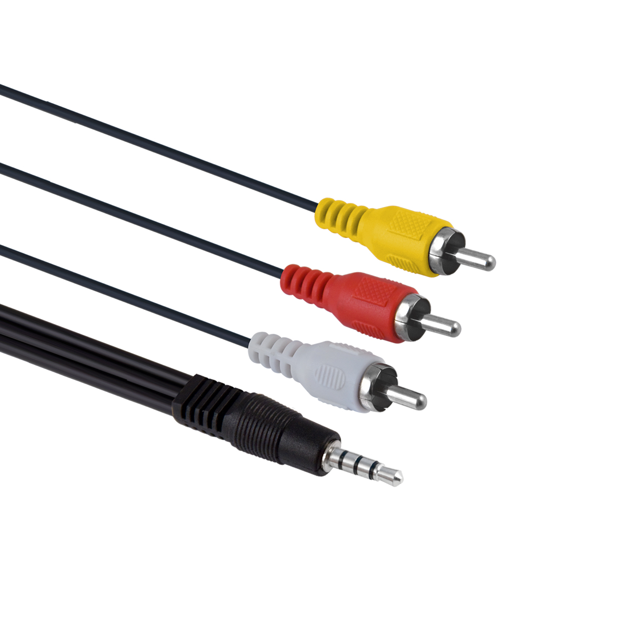 Кабель Jack 3,5 мм 4 pin - 3 RCA аудио/видео,Belsis,1.8 м,BL1039