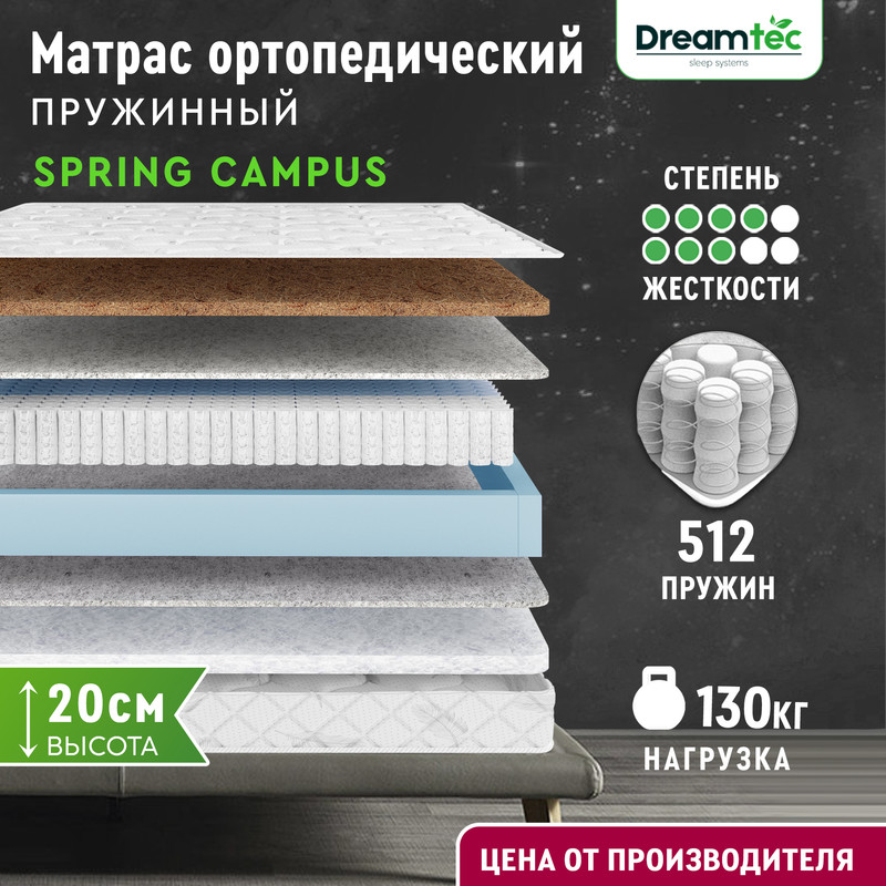 Матрас Dreamtec Spring Campus 90х190