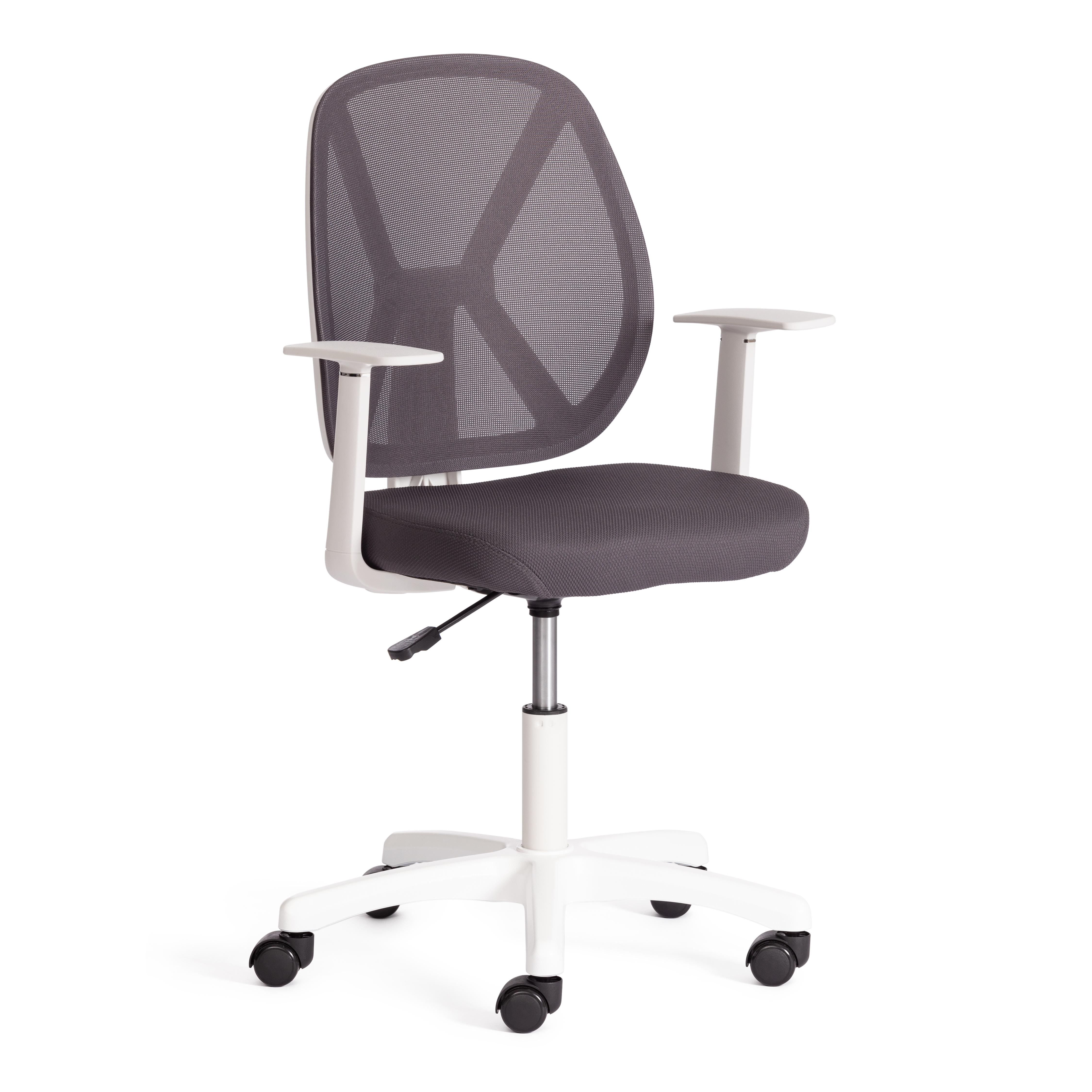 Компьютерное кресло TetChair Play White, ткань, темно-серый/белый