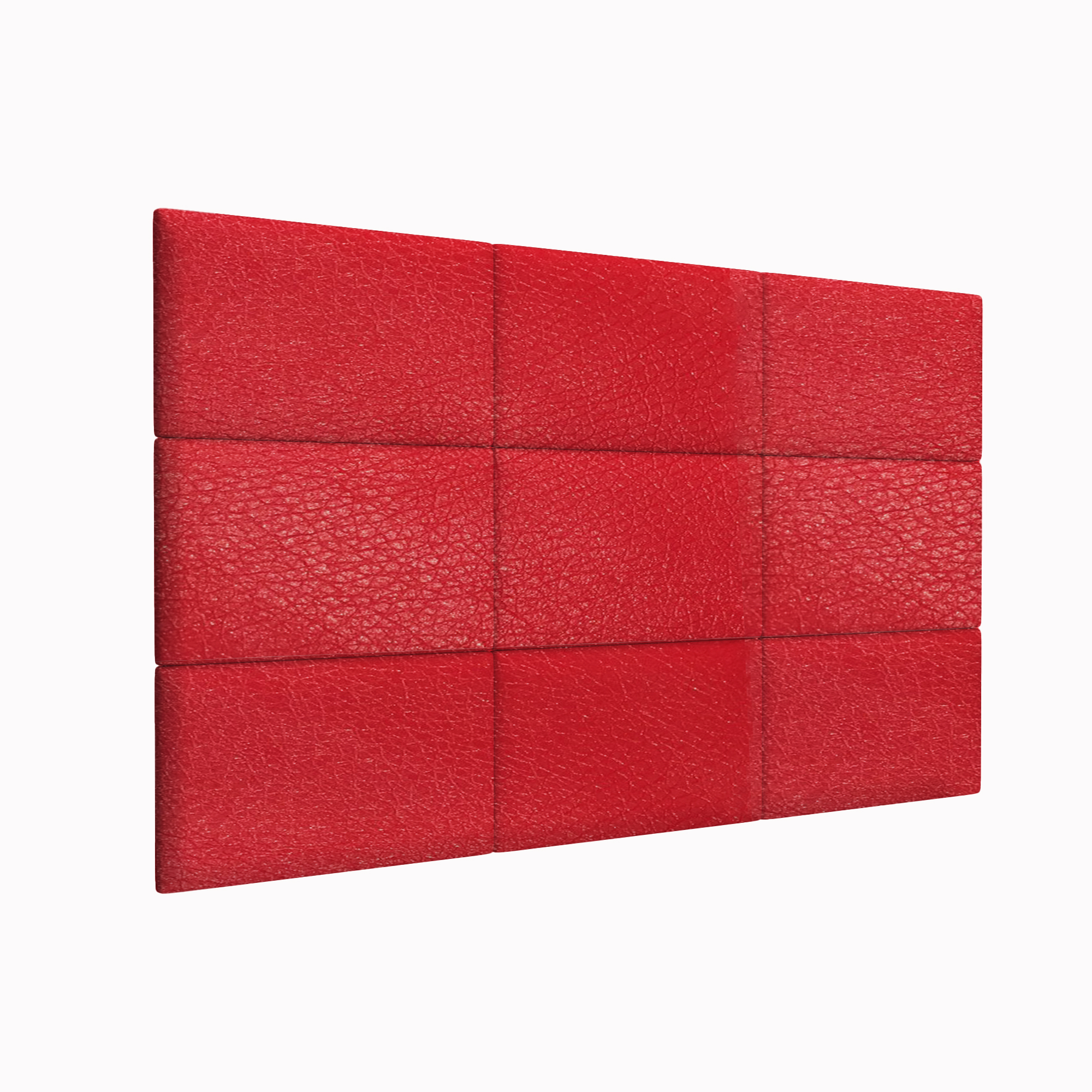 Прикроватная панель Eco Leather Red 30х50 см 4 шт.