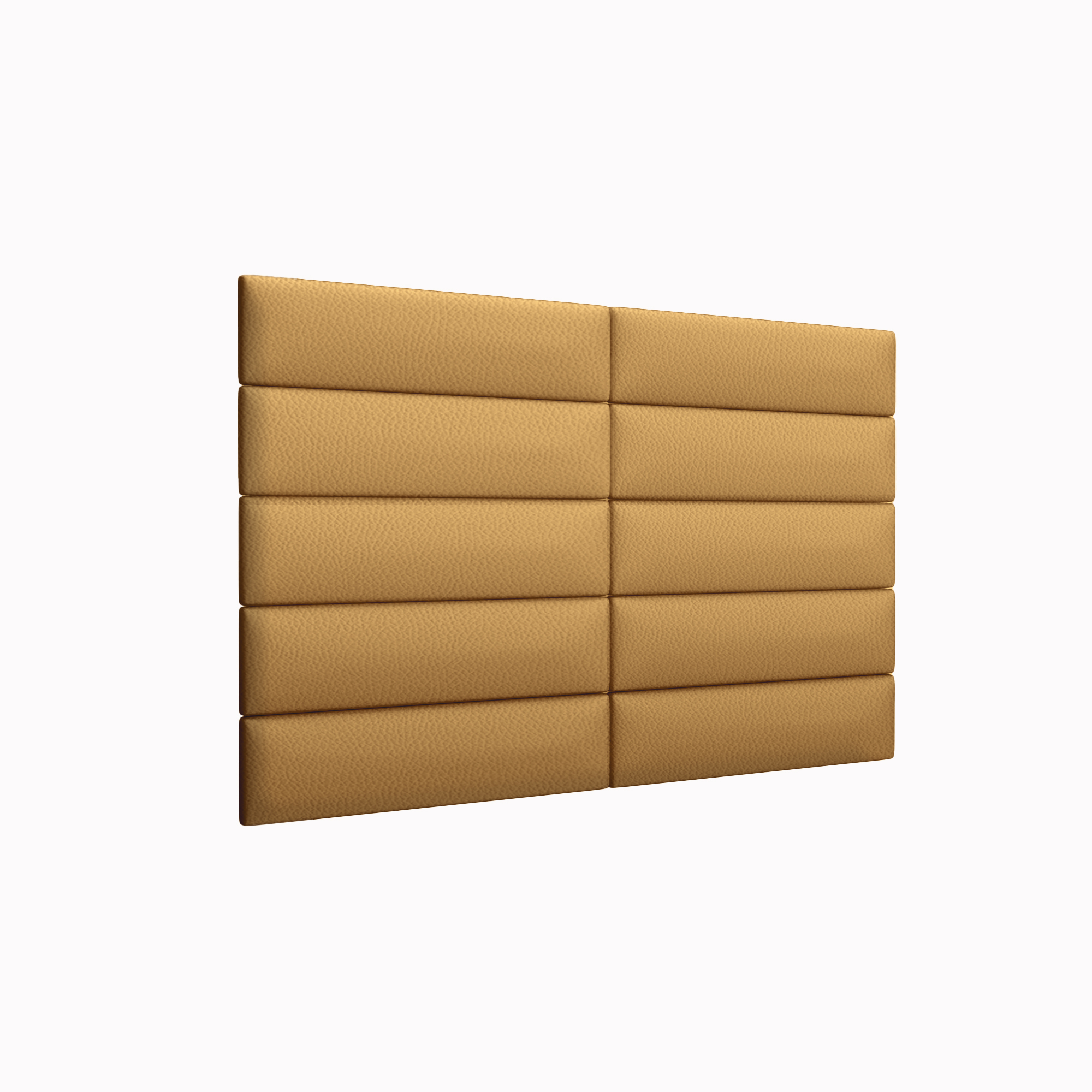 Прикроватная панель Eco Leather Gold 15х60 см 4 шт.
