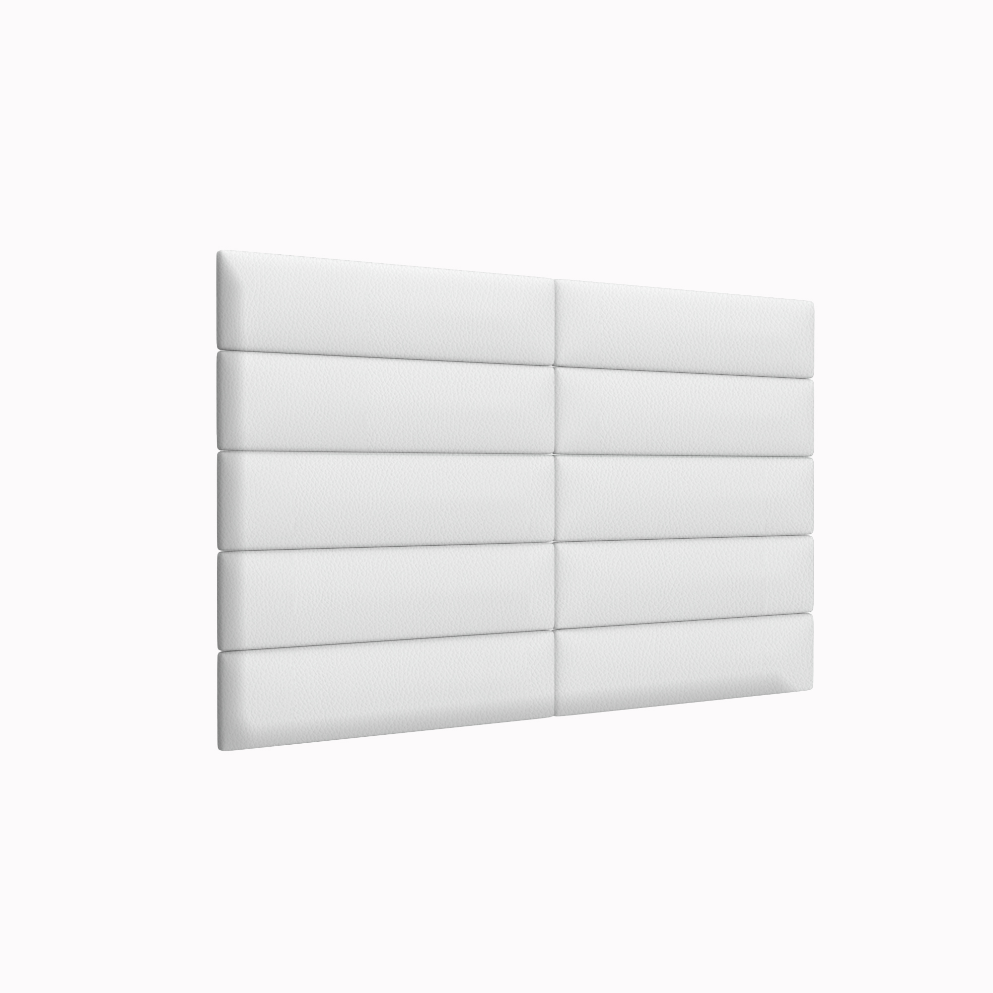 Прикроватная панель Eco Leather White 15х60 см 2 шт.