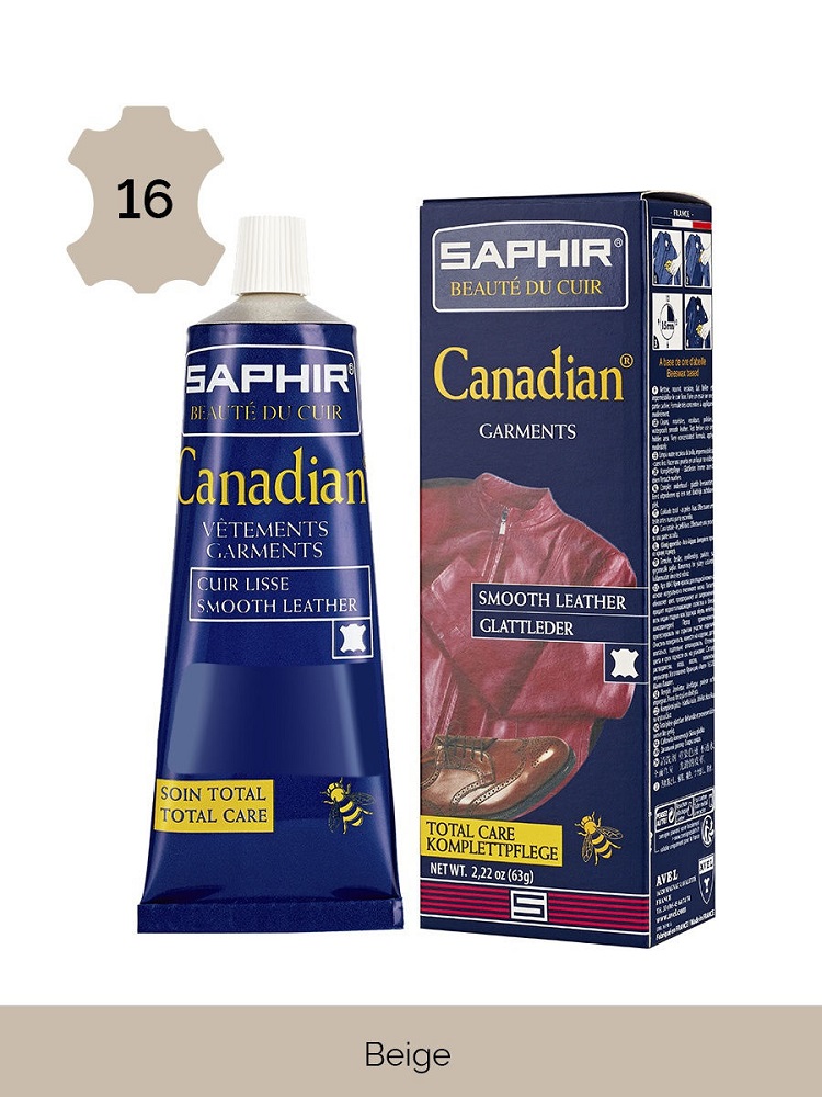 Крем-краска для гладкой кожи Saphir Canadian Beige (Бежевый) 75 мл