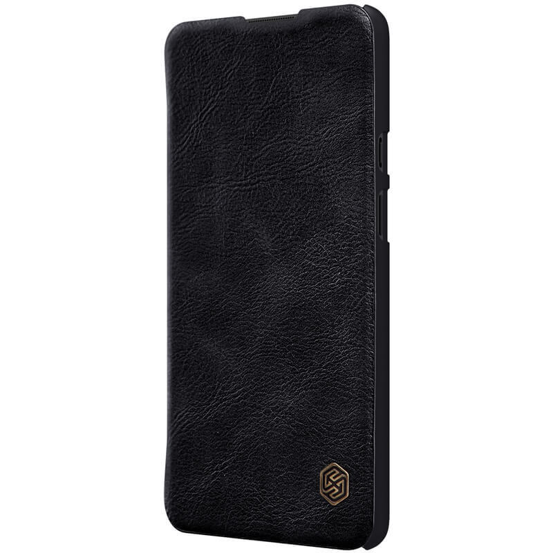 Кожаный чехол-книжка Nillkin Leather Qin для OnePlus 9 (черный)