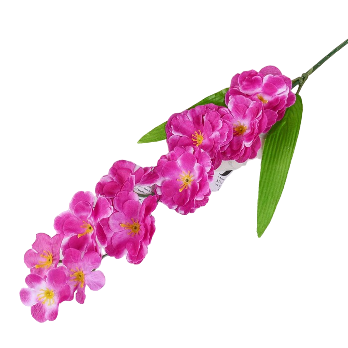 Цветы искусственные Веточка сакуры 70 см фиолетовый 5 шт.