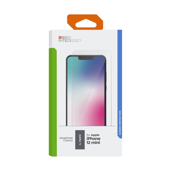 Защитное стекло InterStep для iPhone 12 Mini (IS-TG-IPH012MIN-01IF00-ELGD03) (75991)