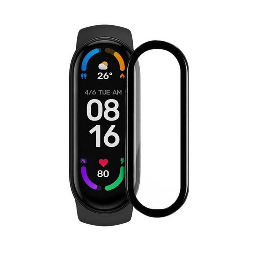 Гидрогелевая защитная пленка на экран смарт-часов Xiaomi Mi Band 7/Nfc - 9 шт