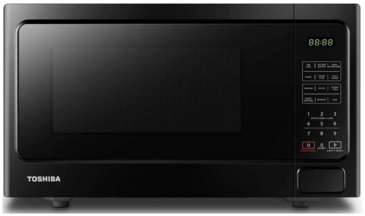 Микроволновая печь с грилем Toshiba MM-EG25P BK-CV черная
