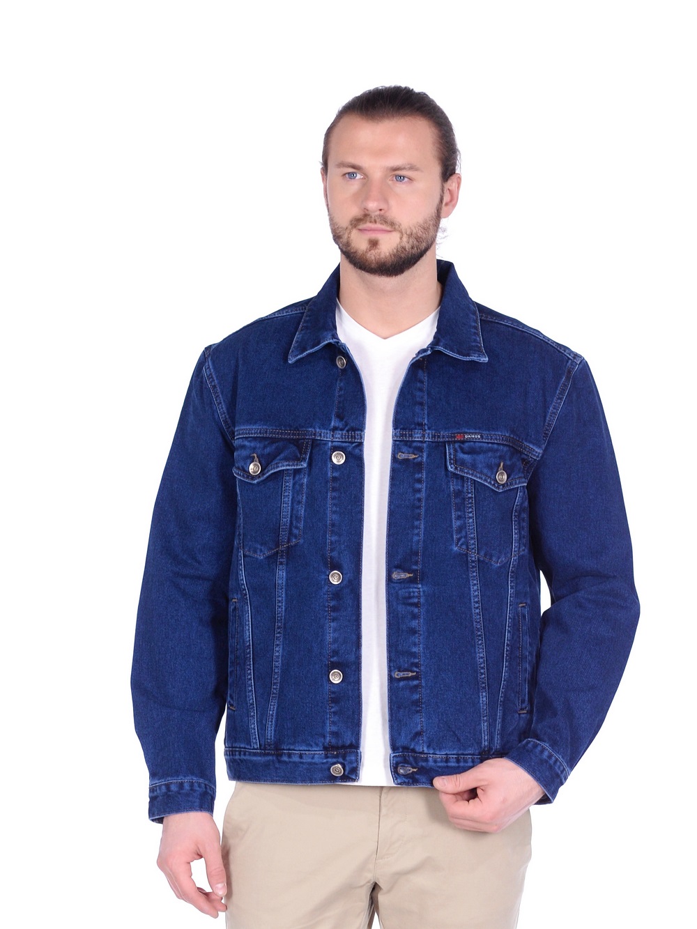 Джинсовая куртка мужская Dairos GD5060104 синяя XXL