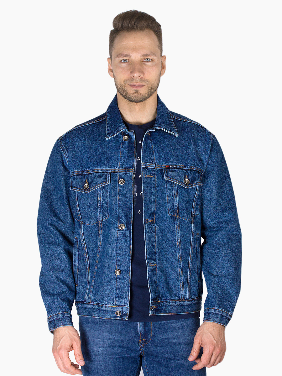 Джинсовая куртка мужская Dairos GD5060501 синяя 3XL