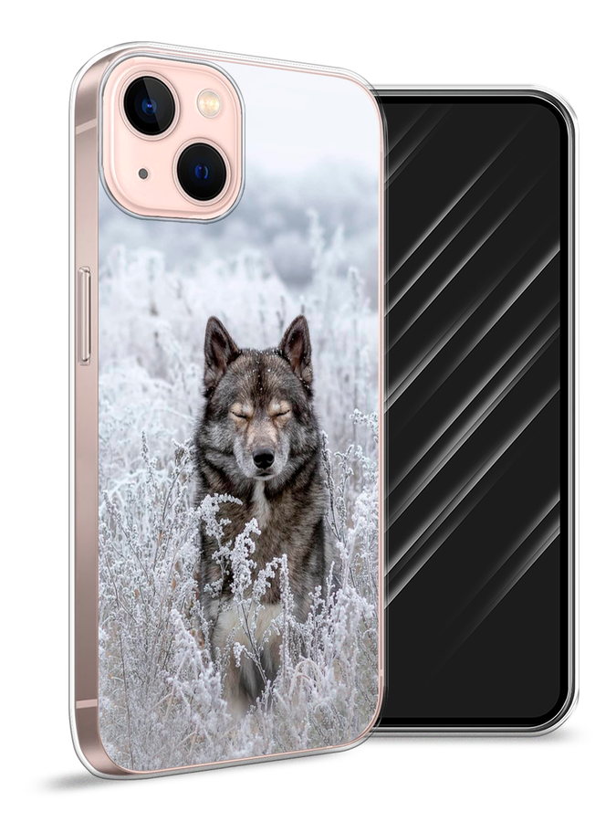Чехол Awog на Apple iPhone 13 / Айфон 13 "Волк в поле"
