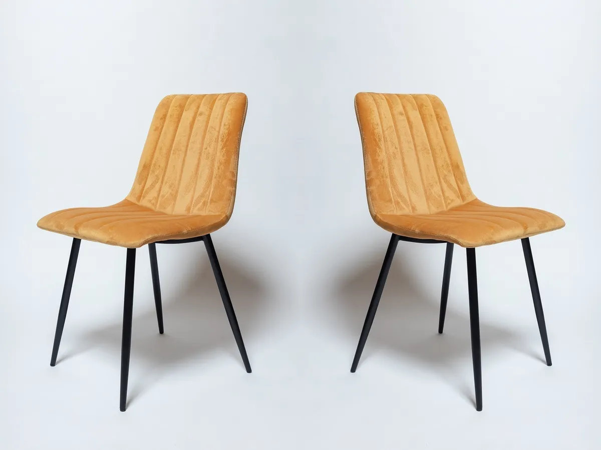 Комплект стульев 2 шт. La Room UDC - 7066, абрикос/черный