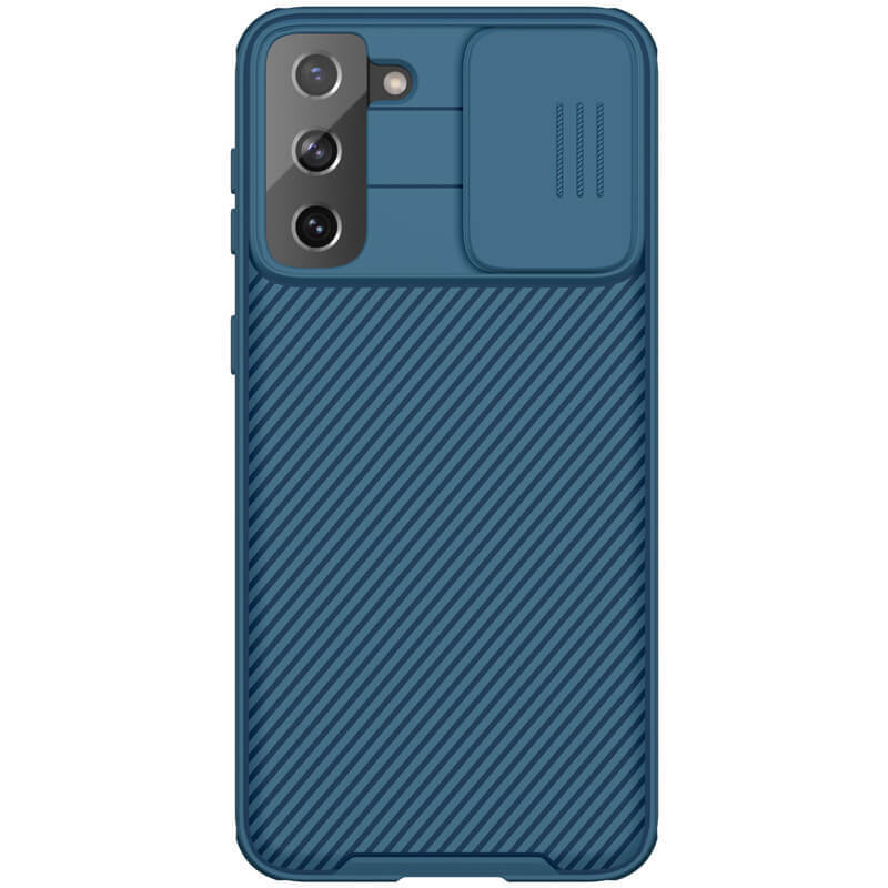 Накладка Nillkin CamShield Pro Case с защитой камеры для Samsung Galaxy S21+ (синий)