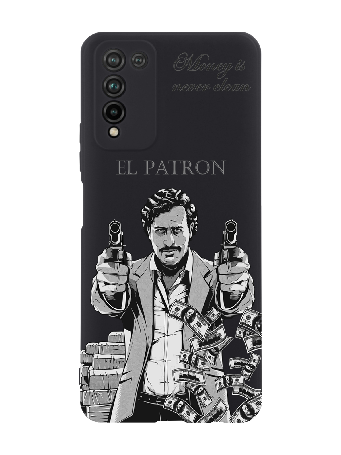 Чехол MustHaveCase для Honor 10X Lite El Patron Pablo Escobar Пабло Эскобар черный