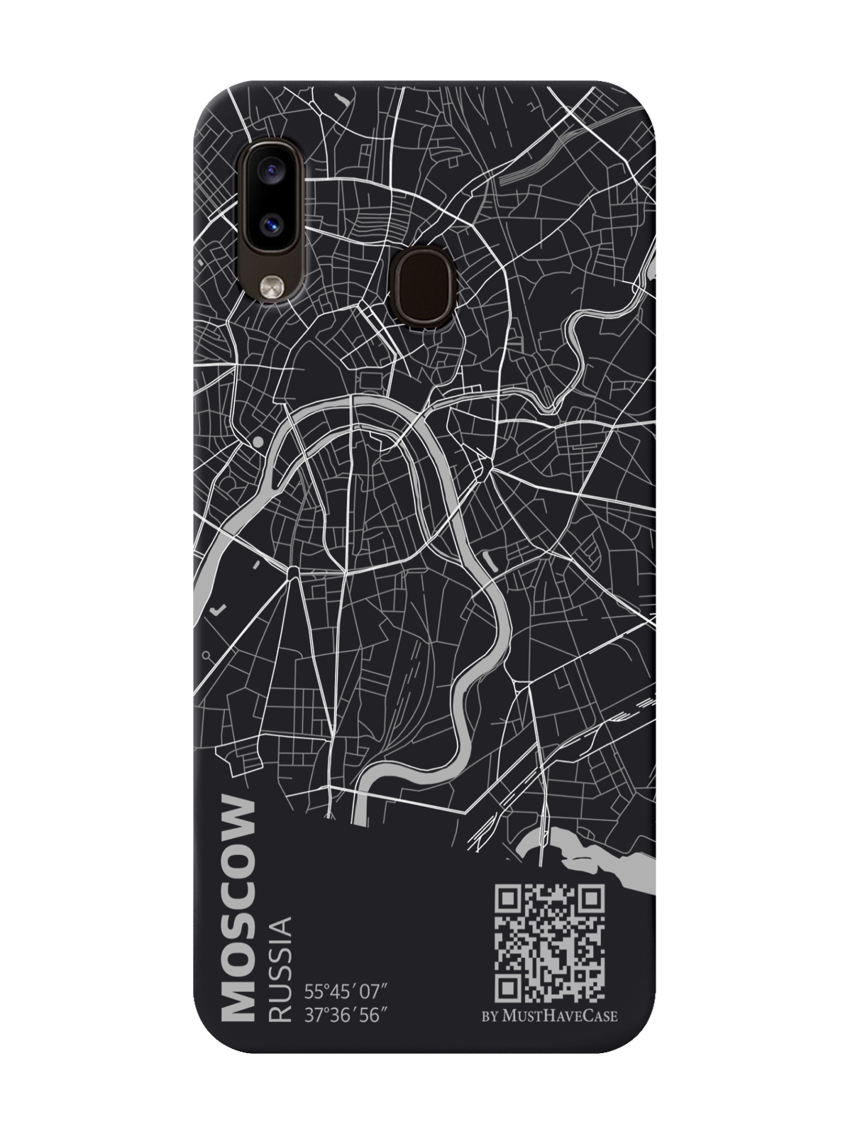 Чехол MustHaveCase для Samsung Galaxy A30 Карта Москвы черный