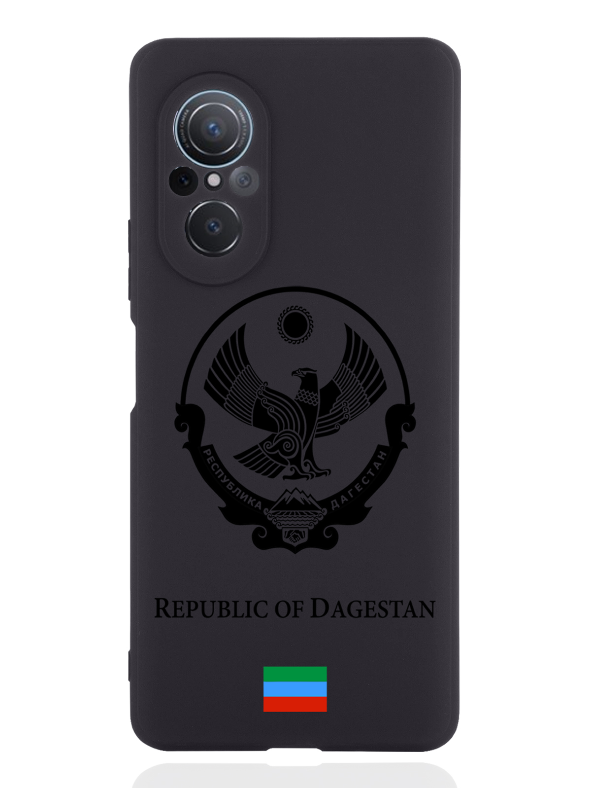 Чехол SignumCase для Huawei nova 9 SE Черный лаковый Герб Дагестана черный