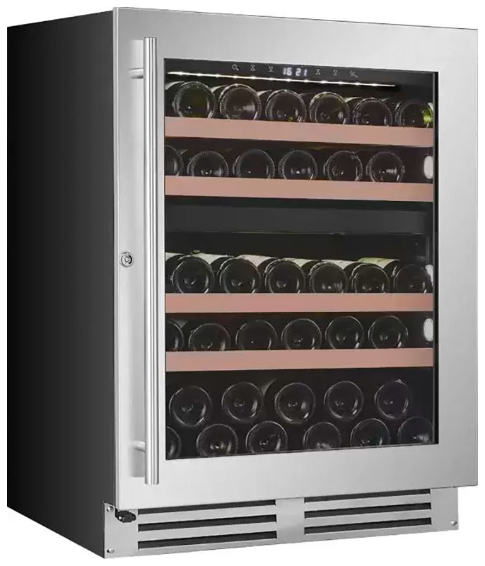 Встраиваемый винный шкаф MC Wine W46DS серебристый