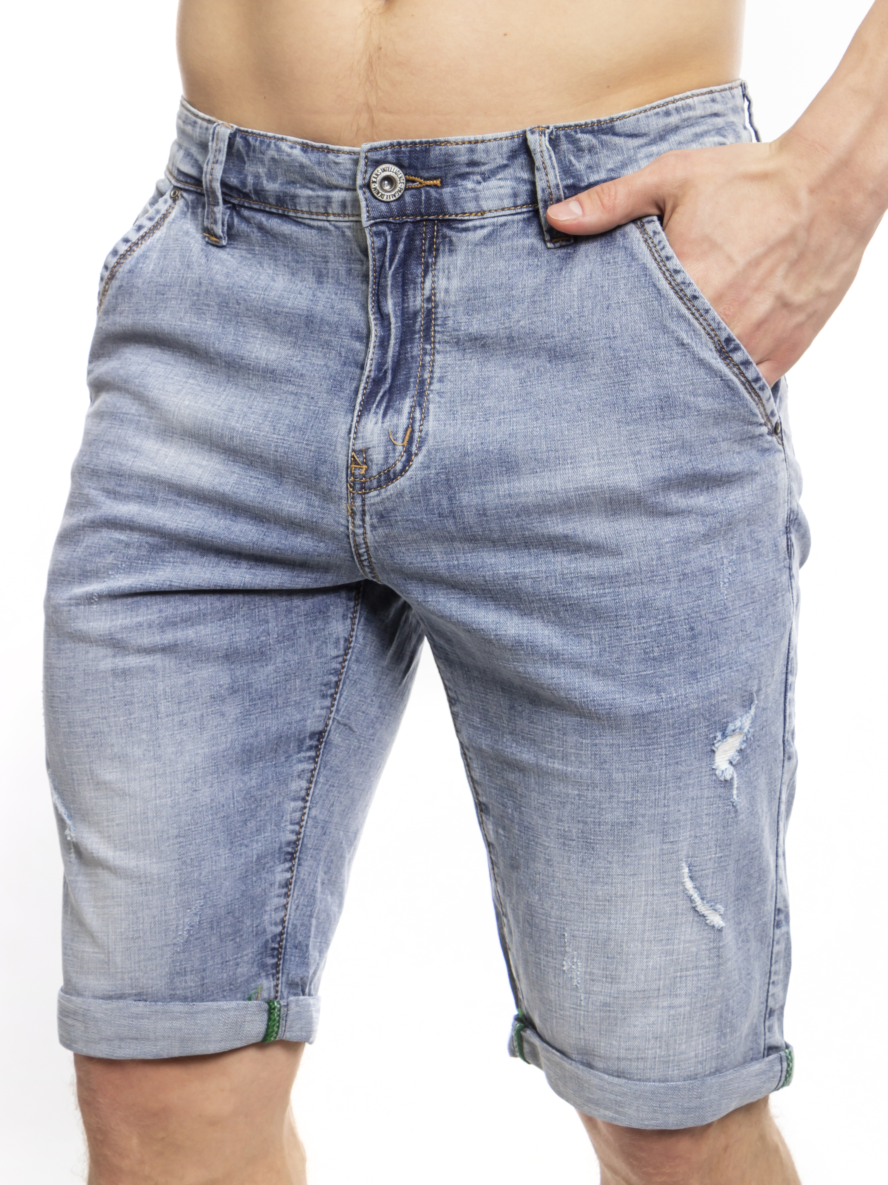 Джинсовые шорты мужские U.S.D.A. летние синие XS
