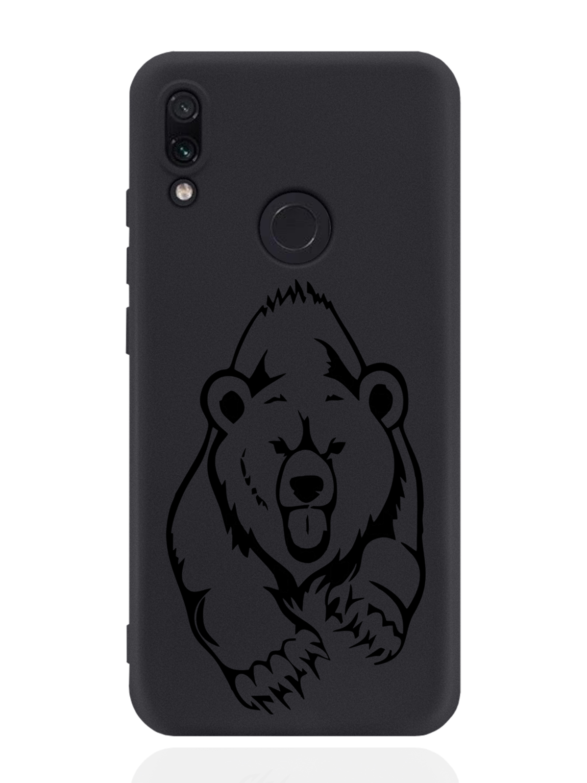 Чехол MustHaveCase для Xiaomi Redmi Note 7 Медведь черный