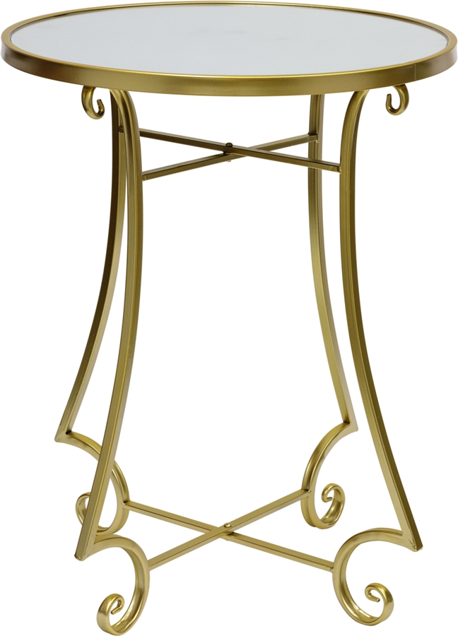 Столик кофейный с зеркальной столешницей 50x50x65см Glasar 54-144