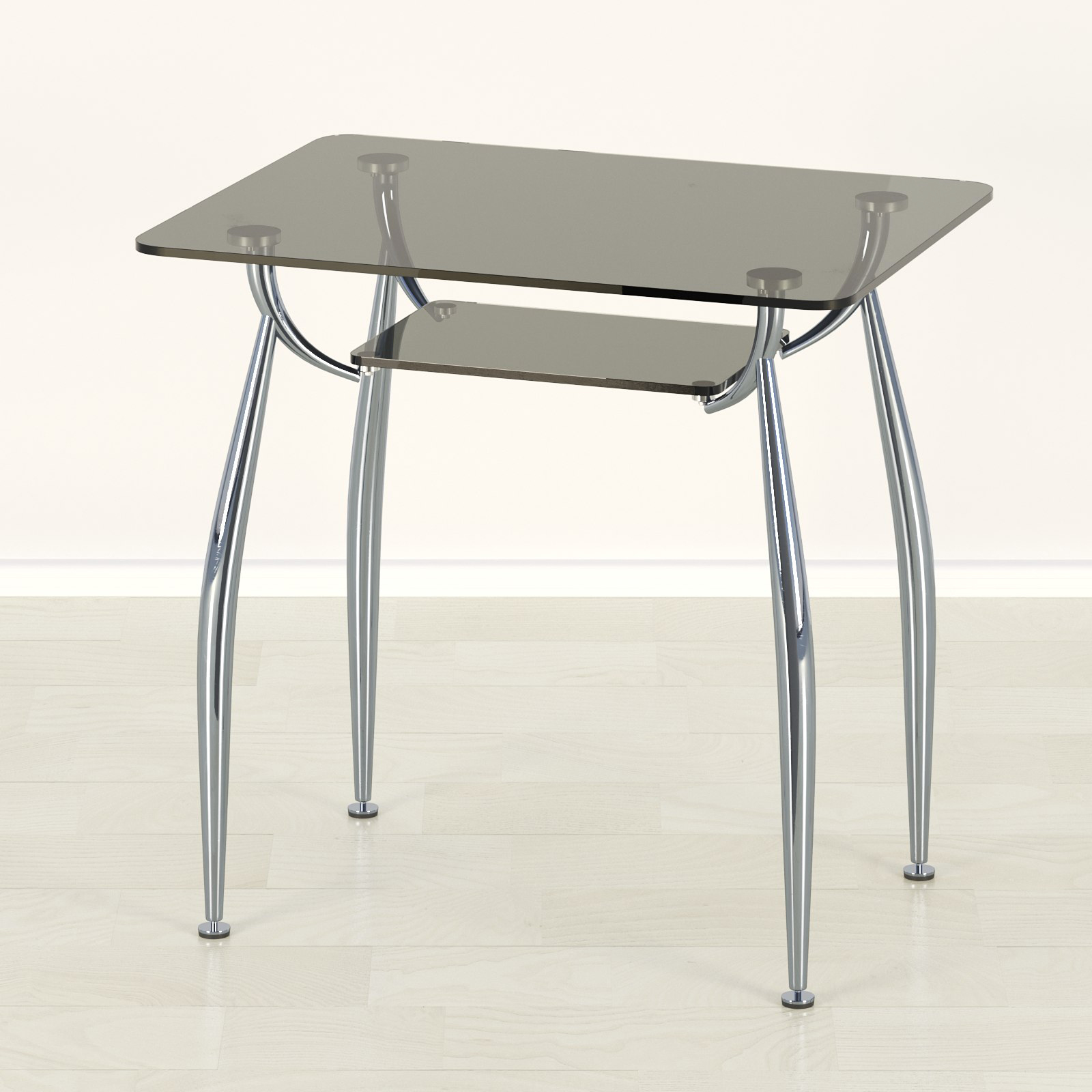 Кухонный стол Mebel Apartment Вокал 10 серый/хром 1000х700
