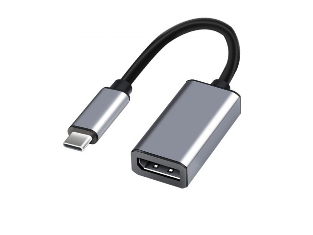 Переходник KS-IS USB Type C - DisplayPort KS-709 KS-709 серебристый