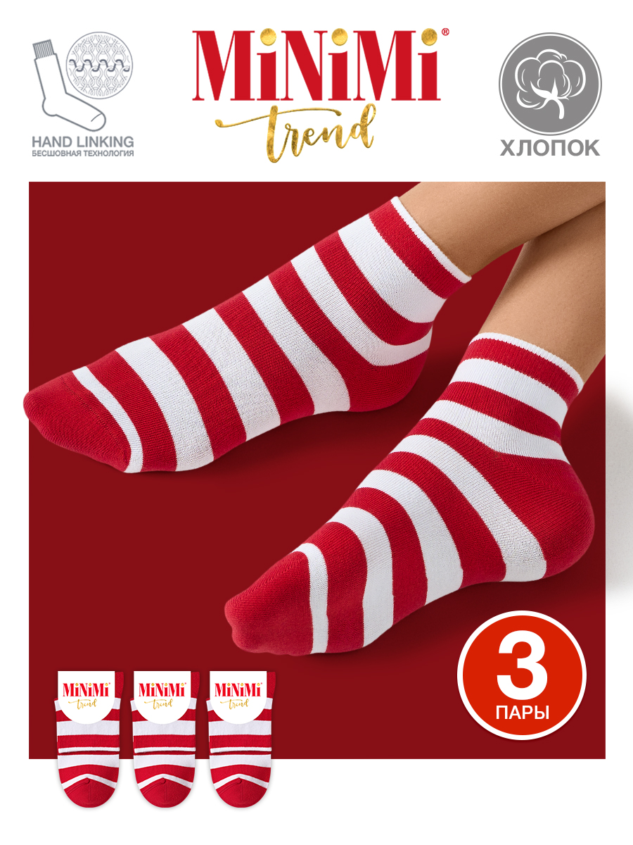 Комплект носков женских Minimi Basic SNL-517248 красных 35-38
