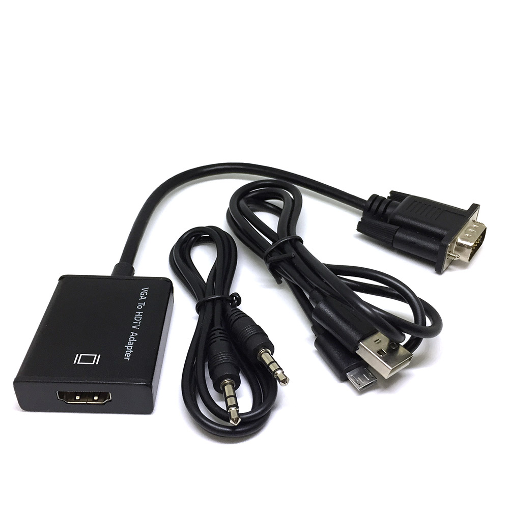 Адаптер Espada HDMI-VGA , M-F Black HCV0201