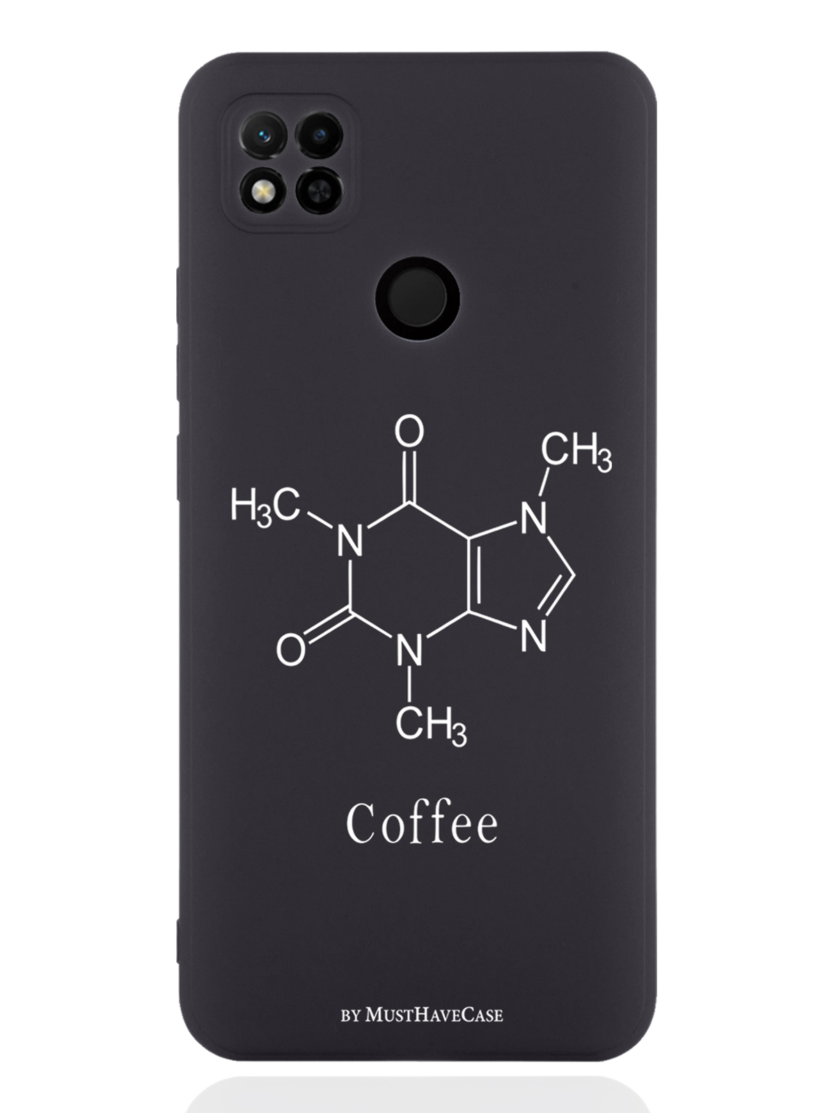 Чехол MustHaveCase для Xiaomi Redmi 10A Молекула кофе черный