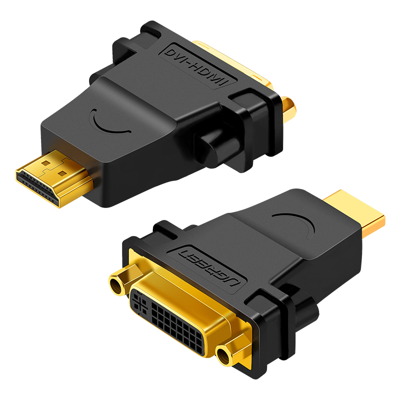 Адаптер uGreen HDMI - DVI вилка-розетка м 20123_