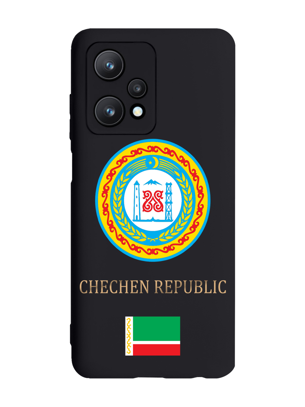 Чехол SignumCase для realme 9 Pro 5G Герб Чечни черный