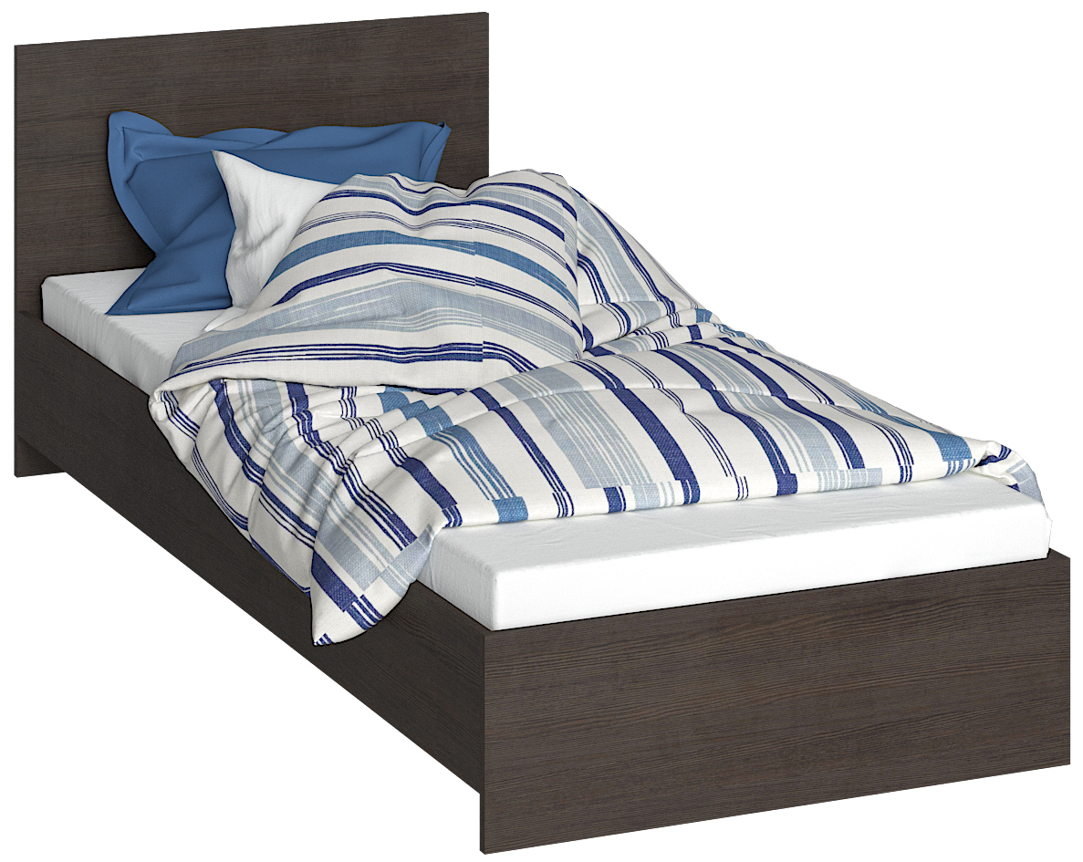 Односпальная кровать Woodville Адайн 80х200 венге / венге