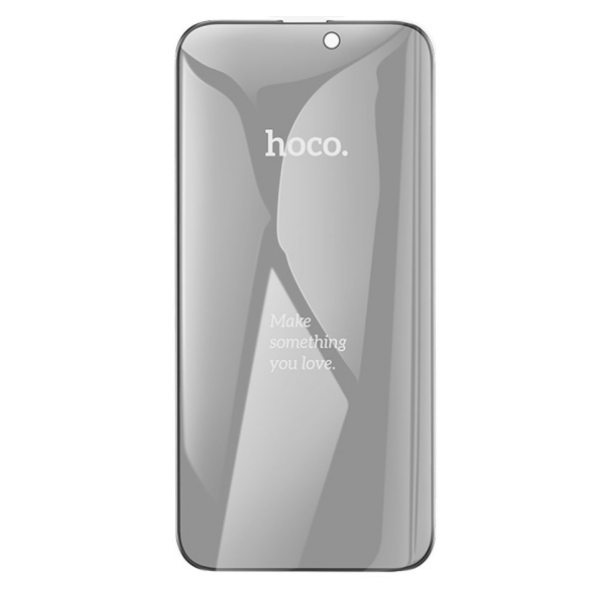 Защитное стекло Hoco для iPhone 14 Pro Max 3D black (A12 Pro) Privace усиленные края