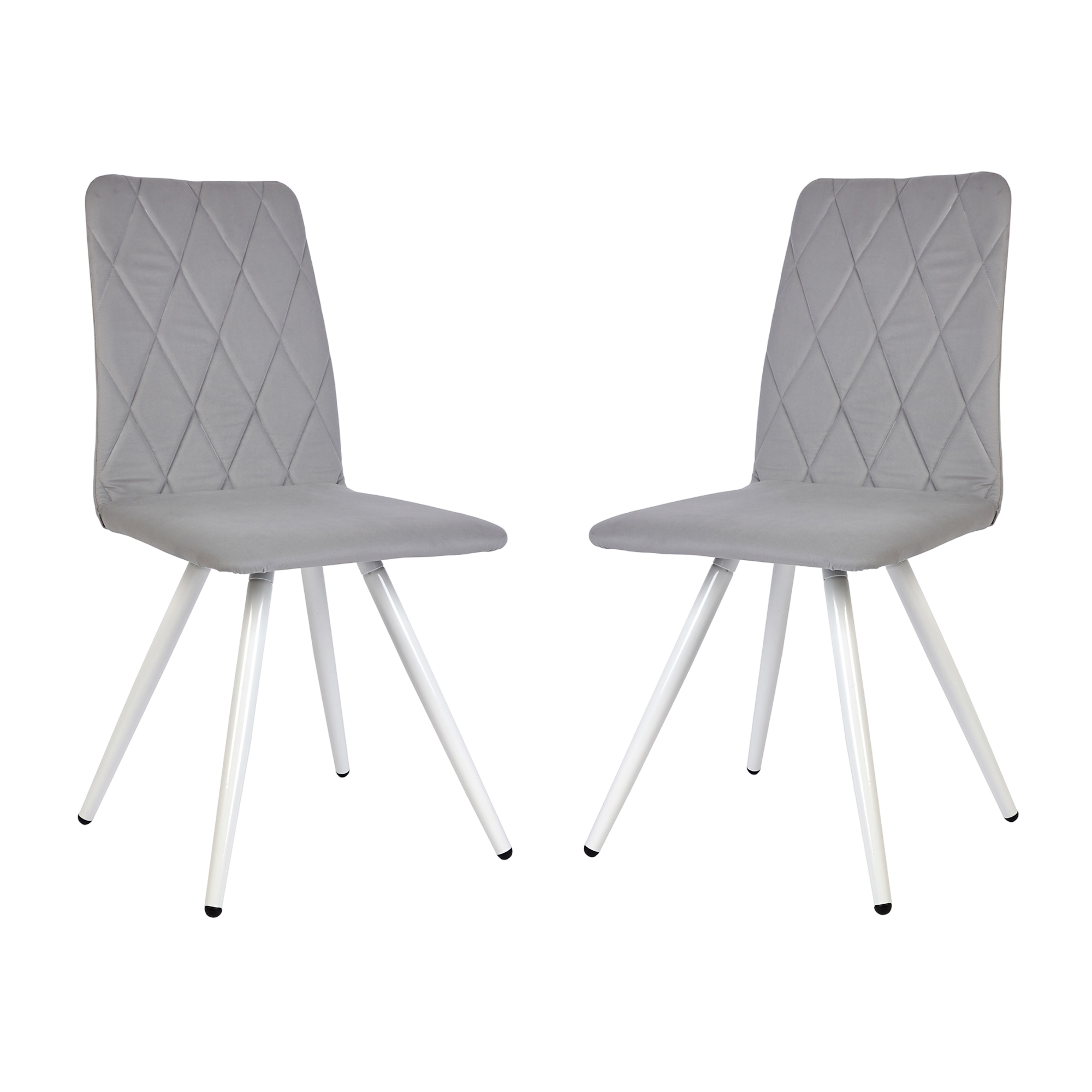 Комплект из 2-х стульев обеденных Polini Home Rio SМ Светло-серый/белый