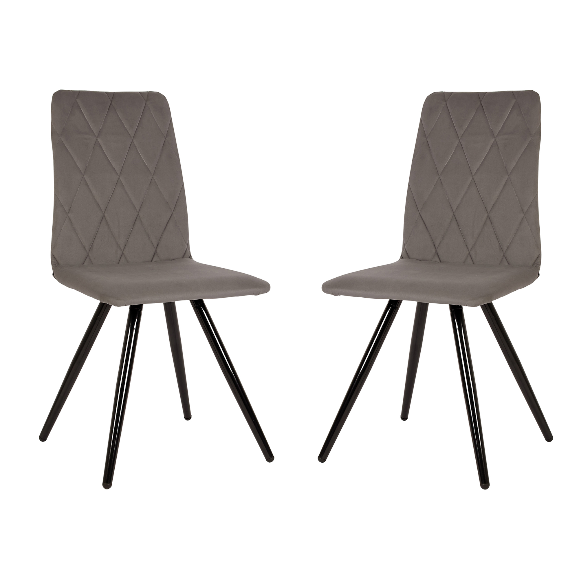 Комплект из 2-х стульев обеденных Polini Home Rio SМ серый/черный