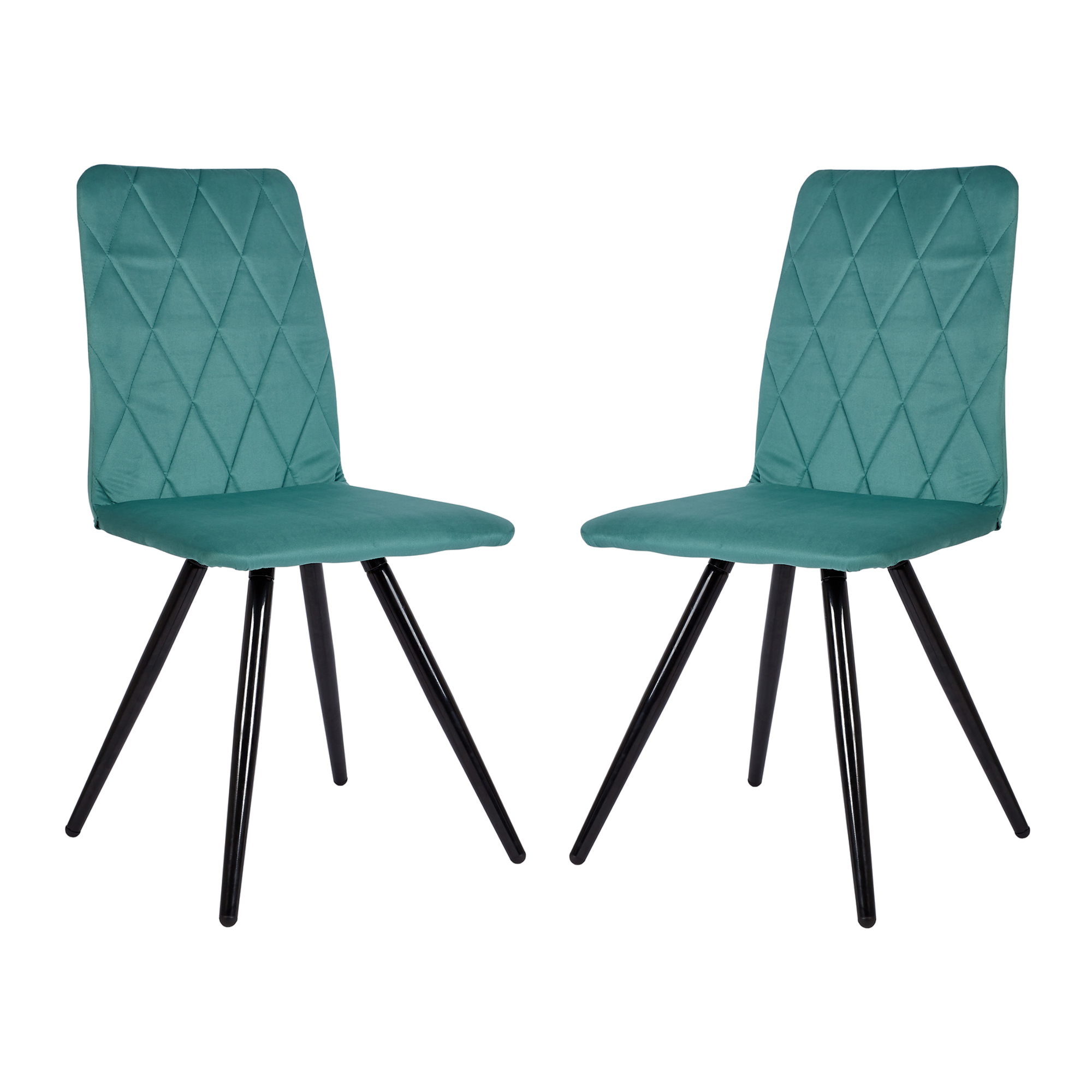 Комплект стульев обеденных Polini Home Rio SМ Мятный/черный, 2 шт