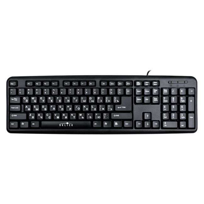 Проводная клавиатура OKLICK 180M Black