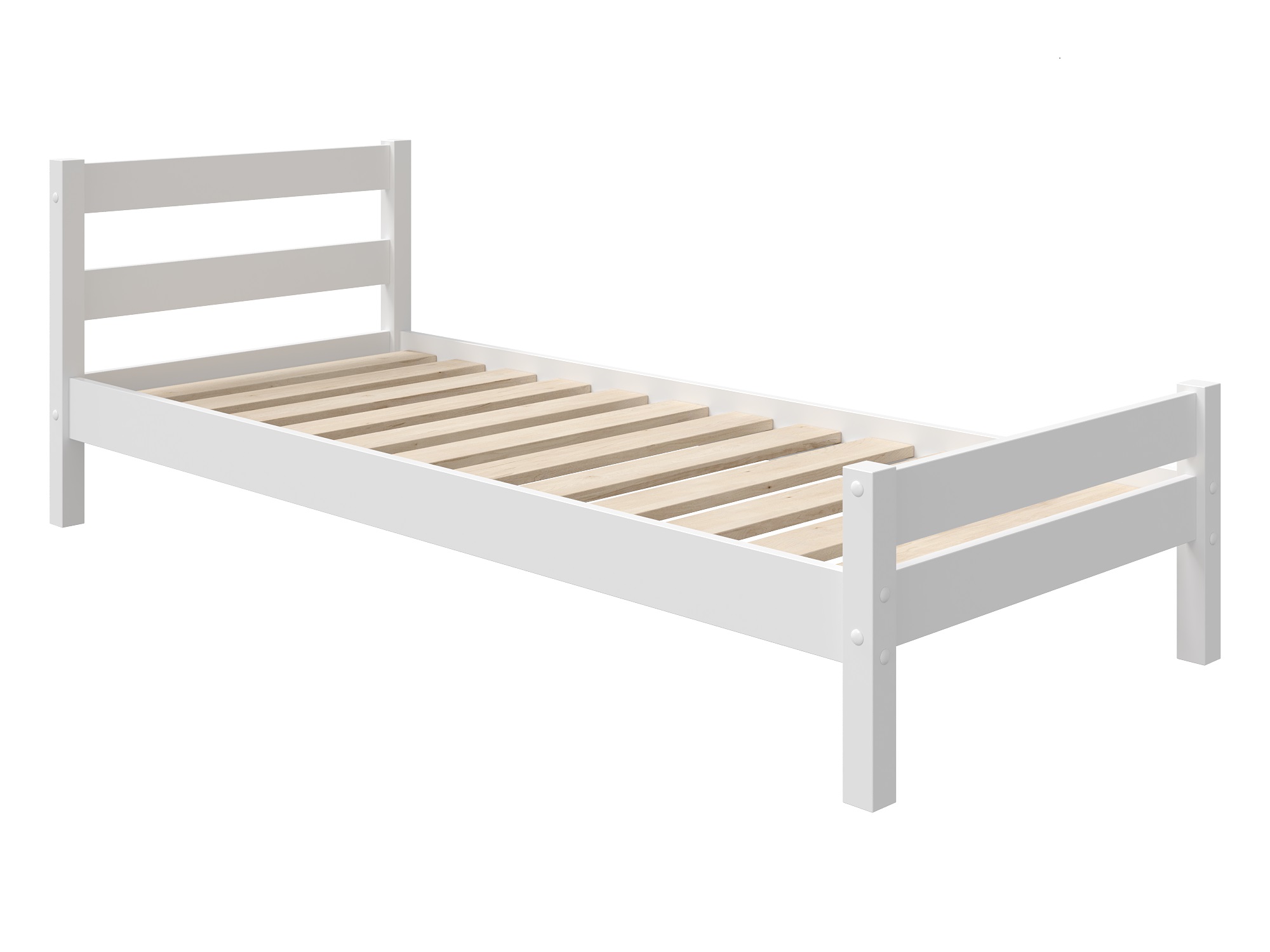 Кровать односпальная деревянная из массива березы КРОВАТЬ для ВАС Омега 90х200 см