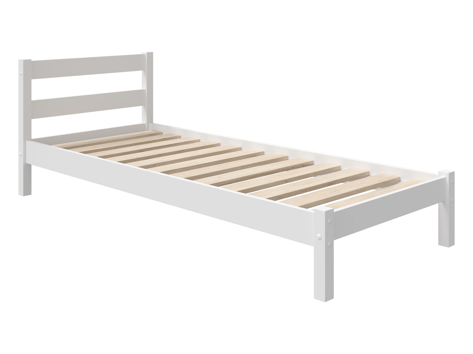 Кровать односпальная деревянная из массива березы КРОВАТЬ для ВАС Омега-1 90х200 см