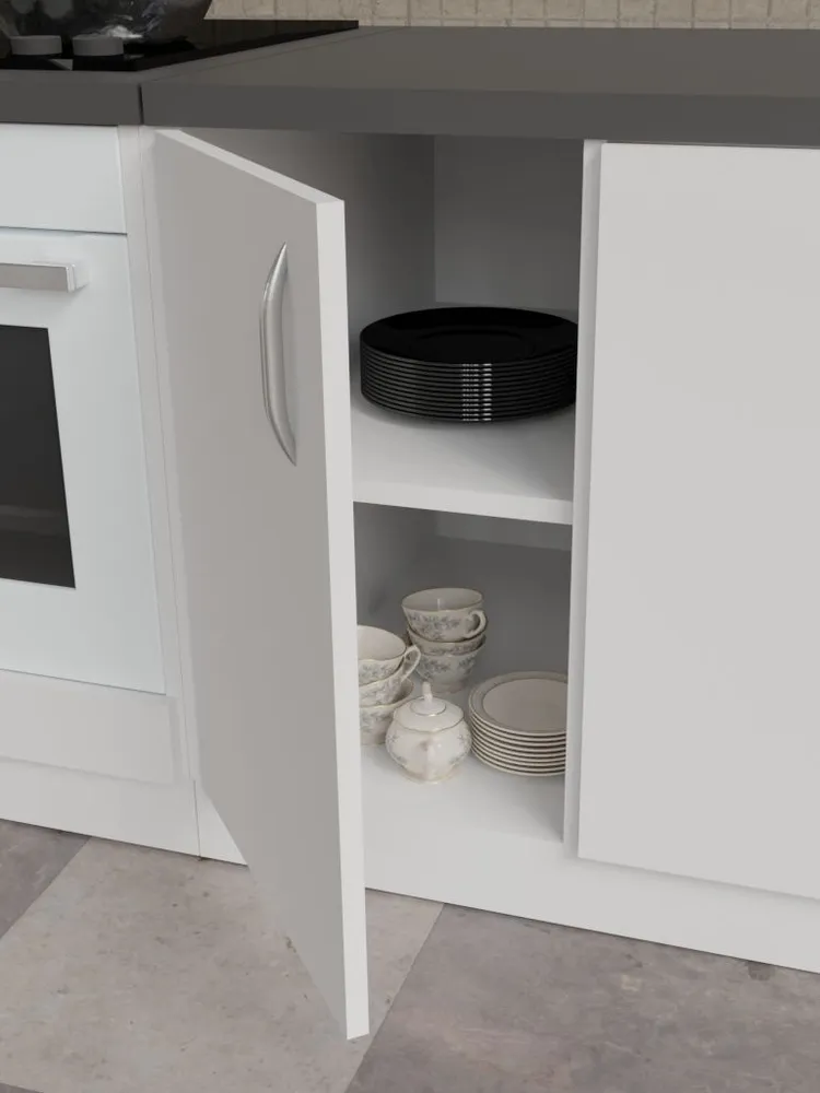 Кухонный модуль напольный шкаф Ластра Гамма, белый 40х58х82 см